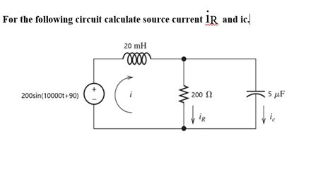 Solved For The Following Circuit Calculate Source Current IR Chegg Com