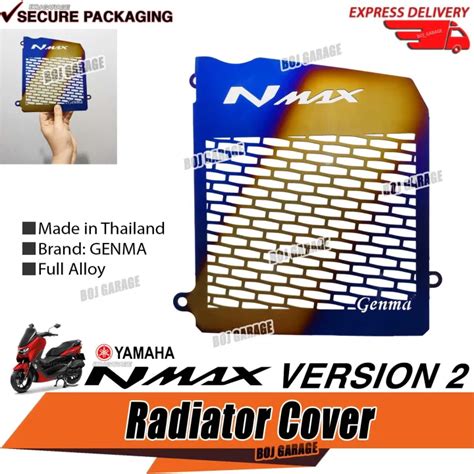 Nmax V2 Radiator Cover Full Alloy Titanium Nmax Y Connect Nmax 2020