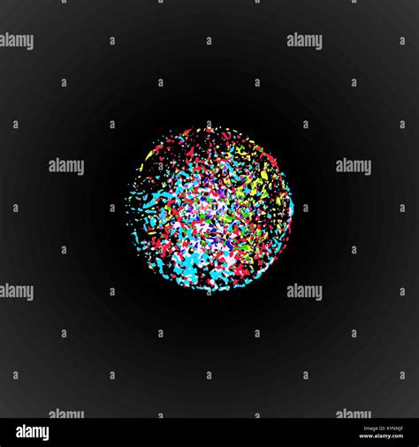 Vector Hand Drawn Colorful Vibrant Paint Brush Stroke Decorative Dirty Artistic Realistic