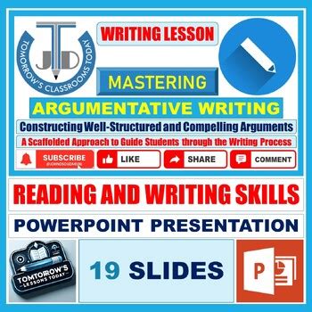 Mastering Argumentative Writing PowerPoint Presentation By JOHN DSOUZA