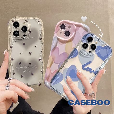 Jual Caseboo Kreatif Fantasi Loving Heart Kartun Macarons Cat Air Casing Hp Kompatibel Untuk