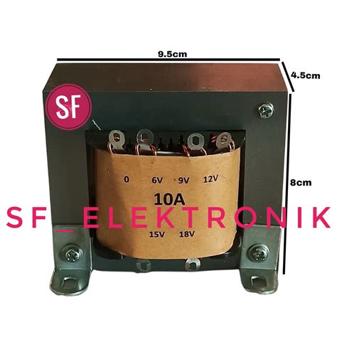 Jual Trafo Transformator 10a 0 18volt Non Ct Merk Sanken Shopee Indonesia