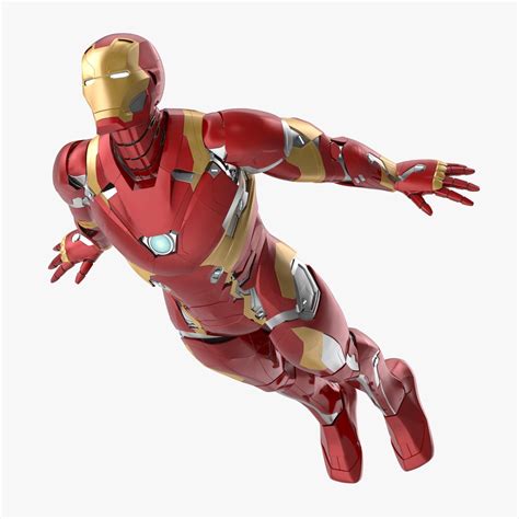 Iron Man Mark 46 Flying Pose 3d Model Ad Markmanironmodel Iron Man Flying Iron Man Poses