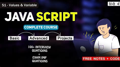 Values And Variables In Javascript Javascript Tutorials For Beginners