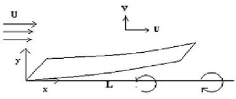 Schematic Representation Of A Flapping Plate Indicating Vortex Shedding Download Scientific