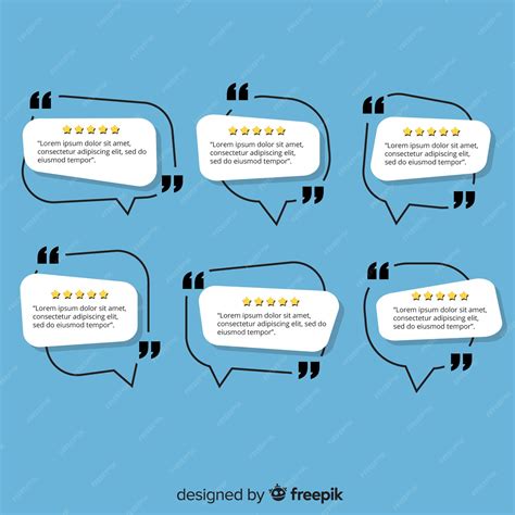 연설 거품 디자인의 창조적 인 평가 무료 벡터