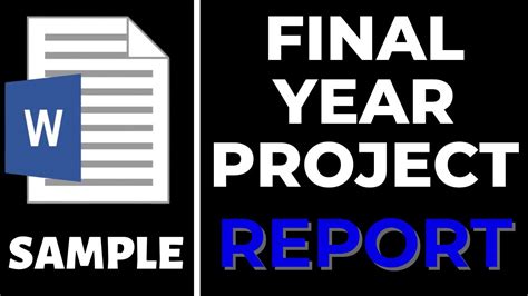 Final Year Project Report Format Explained With Example In English Youtube