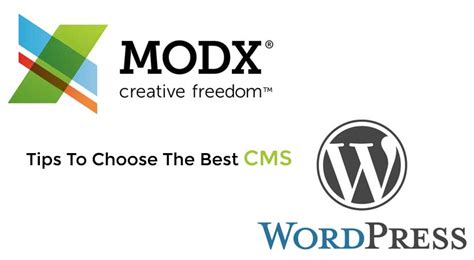 Tips To Choose The Best Cms Wordpress Or Modx