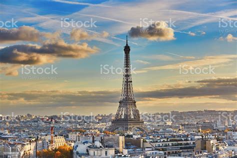 파리 프랑스의 항공 파노라마 도시 풍경 보기 파리 일 드 프랑스에 대한 스톡 사진 및 기타 이미지 파리 일 드 프랑스 0명 가을 Istock