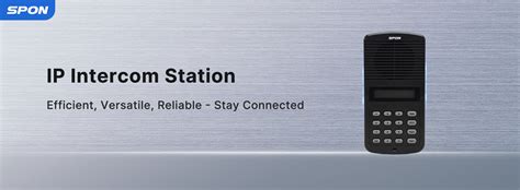 IP Intercom Panel With Key Boards IP Intercom Station SPON