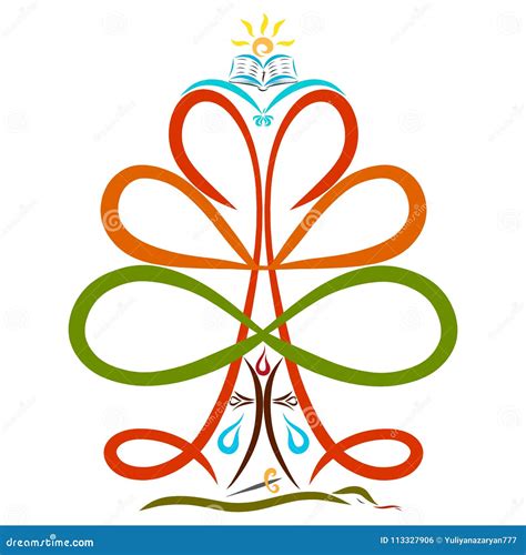 Christian Symbolism The Tree Of Life Stock Illustration Illustration Of Christianity