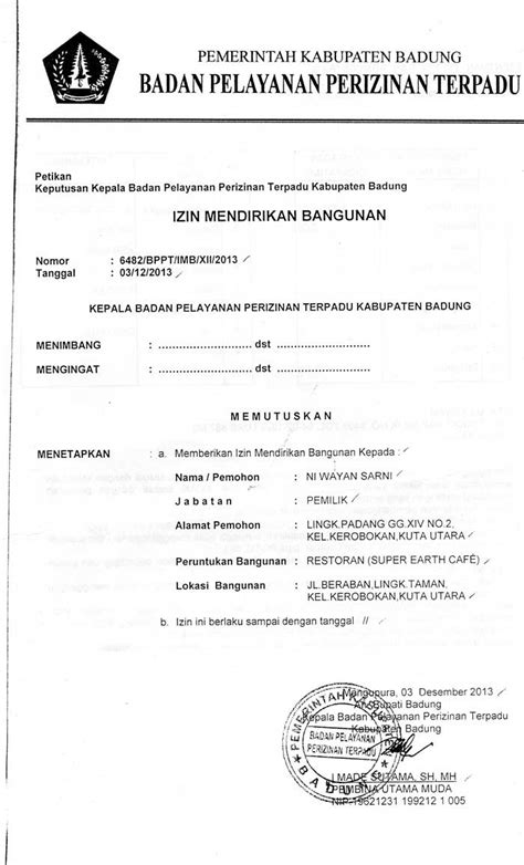 JASA PENGURUSAN IZIN MENDIRIKAN BANGUNAN DI BALI