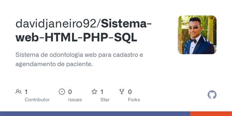 Github Davidjaneiro92sistema Web Html Php Sql Sistema De