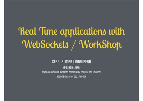 Building Real Time Applications With Android And Websockets Ppt