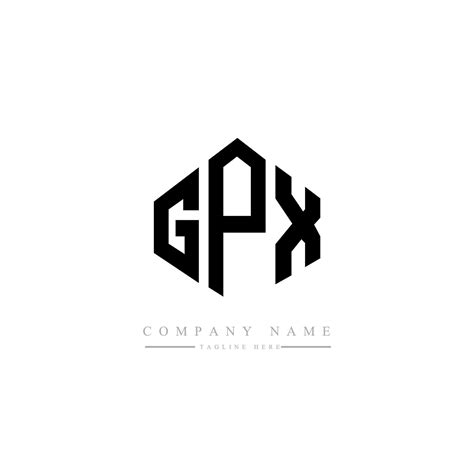 GPX Letter Logo Design With Polygon Shape GPX Polygon And Cube Shape