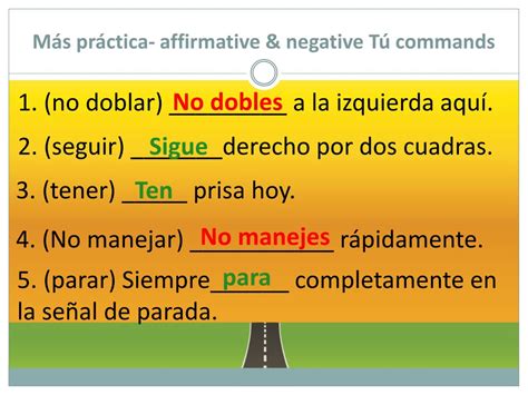 ppt mandatos informales informal tú commands powerpoint