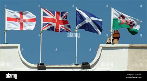Weston Super Mare Union Flag English Welsh Scottish Flags Flying