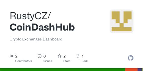 GitHub RustyCZ CoinDashHub Crypto Exchanges Dashboard