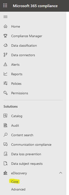 Using The Ediscovery Tool For Content Search In The Microsoft 365 Compliance Center Microsoft