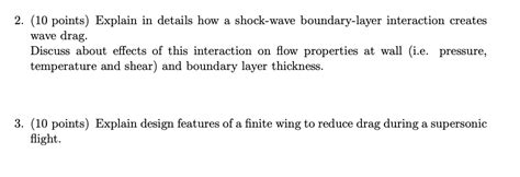 Solved Points Explain In Details How A Shock Wave Chegg Com