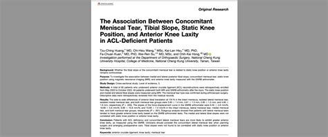 Did I Tear My Acl 3 Knee Testing Methods Compared Acl
