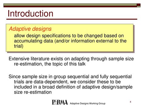 Ppt Adaptive Designs Sample Size Re Estimation A Review And