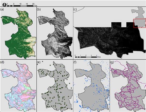 Geographic Information System Gis Data Layers Of The Selected Download Scientific Diagram