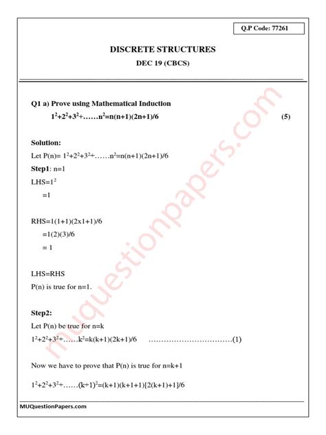 Be Computer Engineering Semester 3 2019 December Discrete Structures