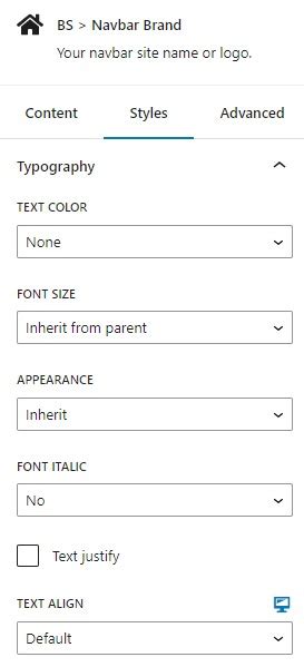 Bs Navbar Brand Blockstrap