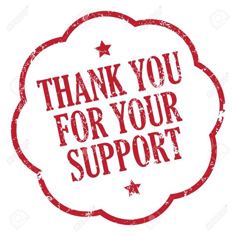 A Clipart Image Of A Red Stamp With The Text Thank You For Your
