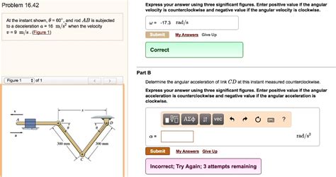 solved problem 16 42 express your answer using three significant figures enter a positive