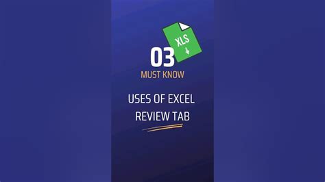3 Uses Of Review Tab In Excel Youtube