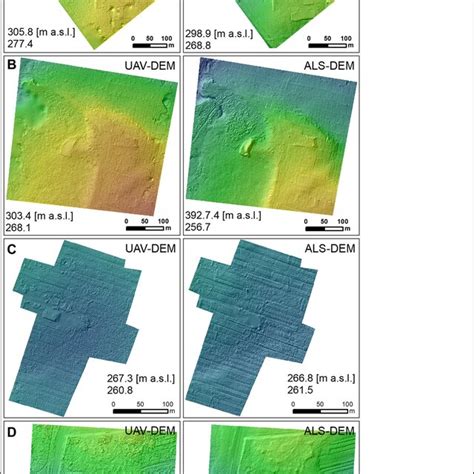 Example Of Differential Dems Of The Test Site No 16 A 21 B 8 Download Scientific Diagram