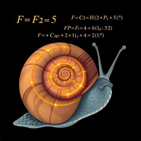 Fibonacci Spiral In A Snail Shell Fibonacci Spiral In A Sn