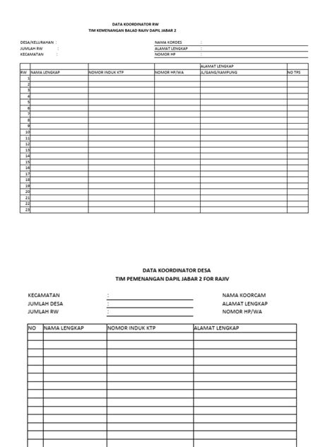 Format Data Saksi Pdf