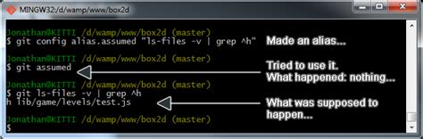 Git Alias Doesnt Work But The Command It References Does Stack
