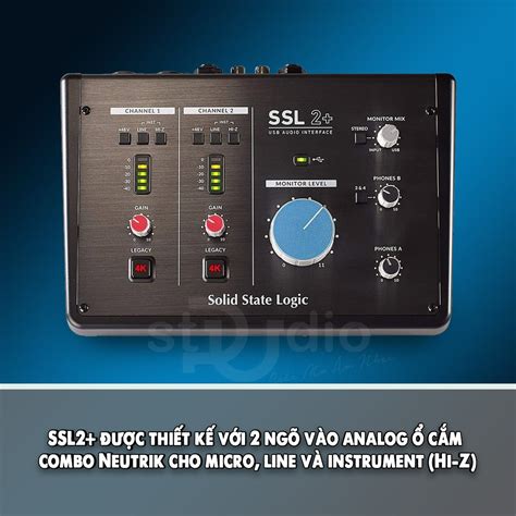Sound card SSL2 Sound card thu âm Solid State Logic Pustudio vn