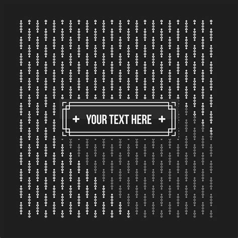 Premium Vector Text Background With Monochrome Pattern Useful For