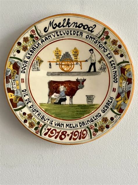 Netherlands Plate Milk Need Series Consequences WWI Catawiki