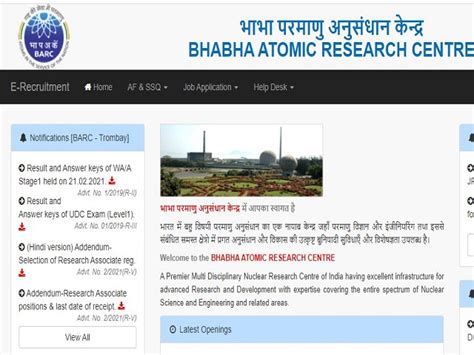 Barc Work Assistant Result 2021 Download Answer Key Cut Off For