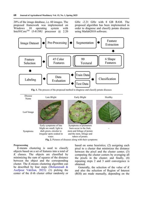 diagnosis and classification of two common potato leaf diseases early blight and late blight