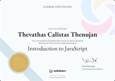 Thevathas Calistas Thenujan On Linkedin Sololearn