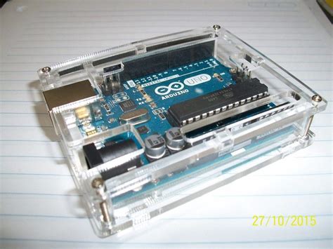 Caixa case protetora em Acrílico para Arduino UNO A 005 Arduino e Eletrônica
