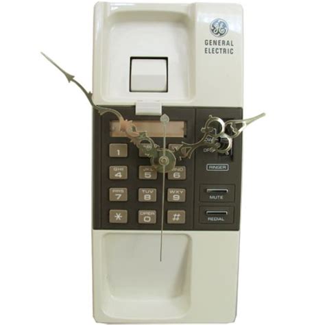 GE Phone Clock Recycled From The Authentic General Electric Phone Designbuzz