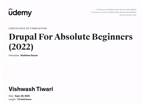 Vishwash Tiwari On Linkedin Udemy Udemycourse Installation Drupal Informationtechnology Udemy