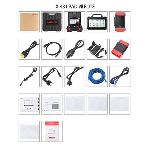 Launch X PAD VII PAD Elite Automotive Diagnostic Tool Plus X EV Diagnostic Upgrade Kit