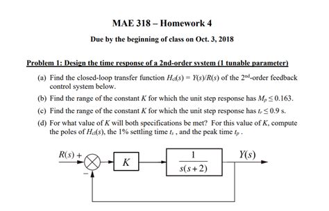 Solved Mae 318 Homework 4 Due By The Beginning Of Class On