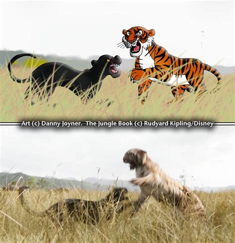 Screencap Redraw 1 Bagheera Vs Shere Khan By Rdj1995 On Deviantart