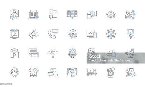 Natural Language Processing Line Icons Collection Nlp Syntax Semantics Grammar Parsing
