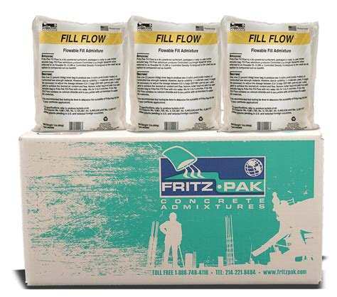 Flowable Fill Admixture Fill Flow Fritz Pak Concrete Admixtures Fritz Pak